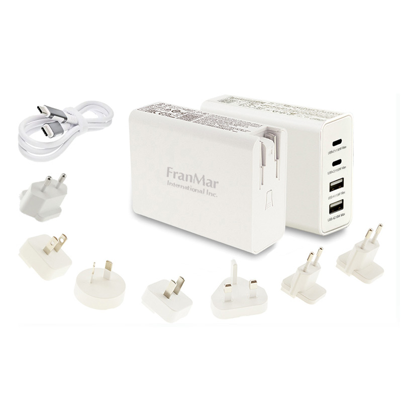 FPD100-I : 100W interchangeable type 4-Port USB GaN Fast Charger ...